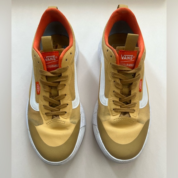 Vans | Shoes | Vans Ultrarange Mustard And White Sneakers | Poshmark